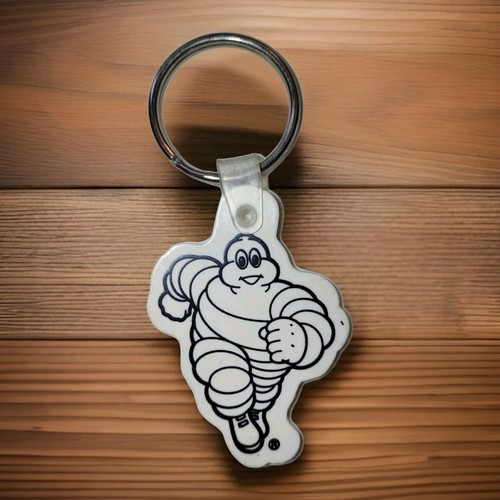Michelin Man Rubber Black White 2.5" Keychain | eBay