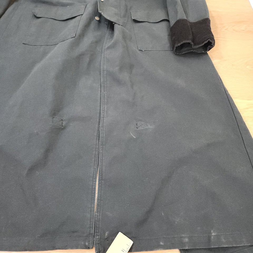 Vintage Scully Duster Coat Mens L Long Trench Charcoal Canvas Western ...