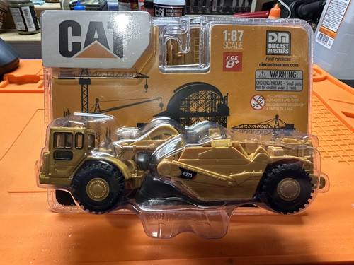 HO Scale 1:87 Diecast Masters Caterpillar Auger Scraper Construction ...