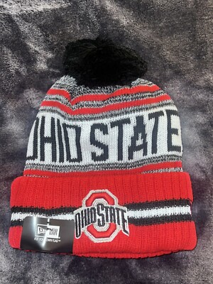 NWT Ohio State Buckeyes NCAA Sports Knit Beanie Fleece Lining OSFA ...