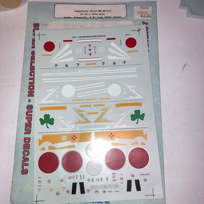 1:48 Rare SSI SUPER SCALE INTERNATIONAL DECAL 48-511 Ki-61-I | eBay