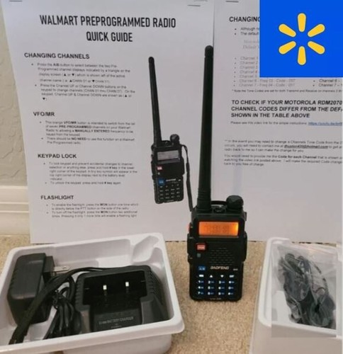 Walmart Walkie Talkie - Programmed to work w/ Motorola RDM2070d Two Way ...