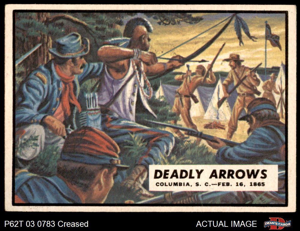 1962 Topps Civil War News #84 Deadly Arrows 3.5 - VG+ | eBay