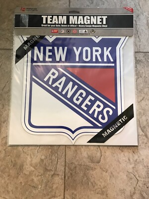 NHL New York Rangers Team Magnet - Approx. 12" X 12" Vinyl - Auto Home ...