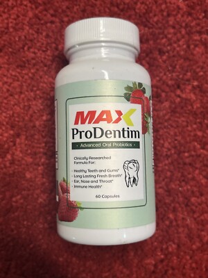 MAX ProDentim Advanced Oral Probiotics 60 Caps Exp 2/26 | eBay