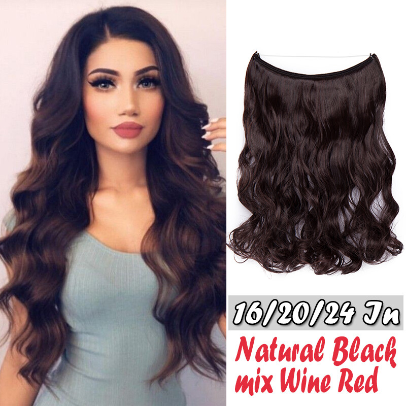 100% Natural As Human Thick Invisible Wire Softs Secret Wire In Hair ...