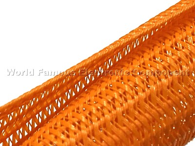 1" Orange Split Braided Cable Sleeving , Split Loom , Wrap -USA | eBay
