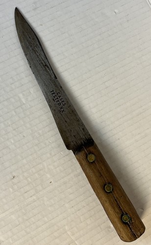 1930s VINTAGE FIXED 7” BLADE ** CASE TESTED XX * XL CARBON CHEF'S ...