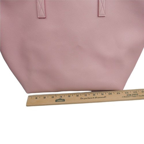 PVC Tote Bag Womens Pink Polyester Lining Large Shoulder Bag Purse | eBay