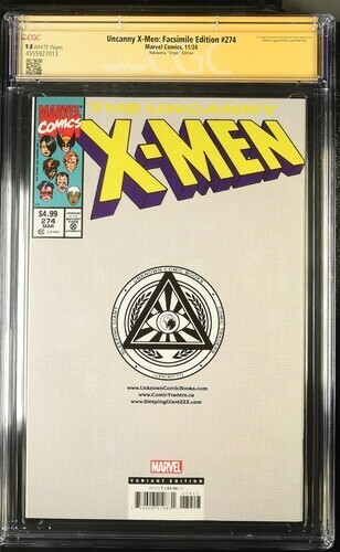Uncanny X-Men # 274 Signed David Nakayama Rogue Virgin Facsimile ...