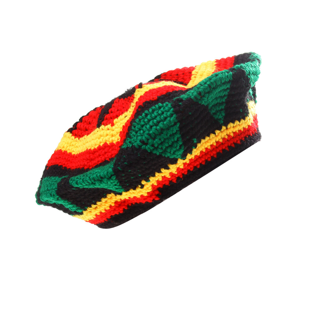 Multicolor Acryl Jamaica Rasta DreadLock Wurzeln Tam Hut Rasta Beanie A ...