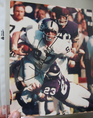 Dave Casper Signed 8" x 10" photo & Sleeve- HOF Tight End Oakland ...