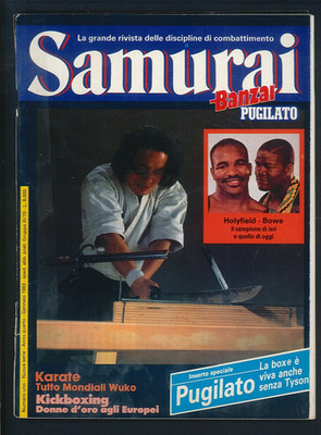 Rivista Samurai N.1 aprile 1993 Mondiali Wuko Karate Speciale Pugilato ...