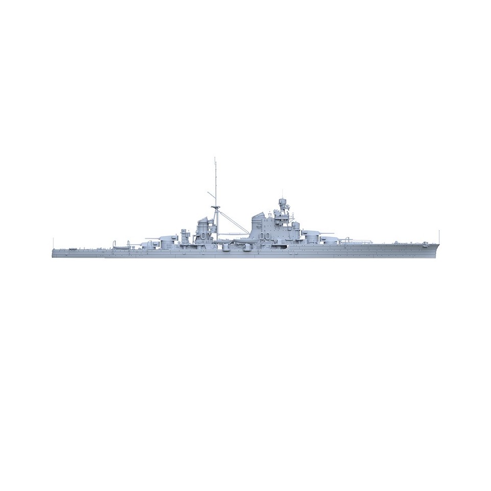 Unpainted 1/300 Military Model Kit Italy Zara-class Heavy Cruiser Pola ...