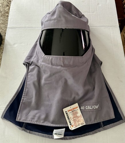 Salisbury Arc Flash Hood 40 CAL/CM2 Gray FH40GY Excellent Hood w ...