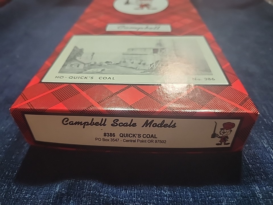 Campbell Scale Models 386, Quick's Coal Wood, HO Scale, New, Builders ...