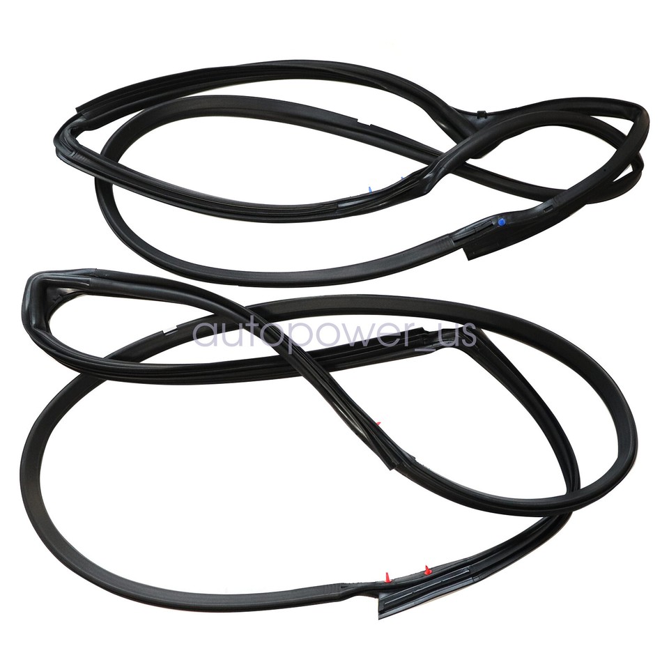 Pair Front Full Door Felt Gasket Trim Seal for Jeep Wrangler 07-18 ...