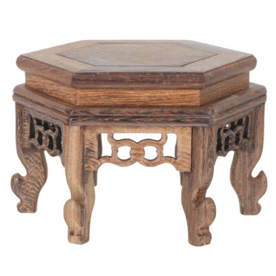 wood display wood vase display stand Plant Display Rack Wood Plant ...