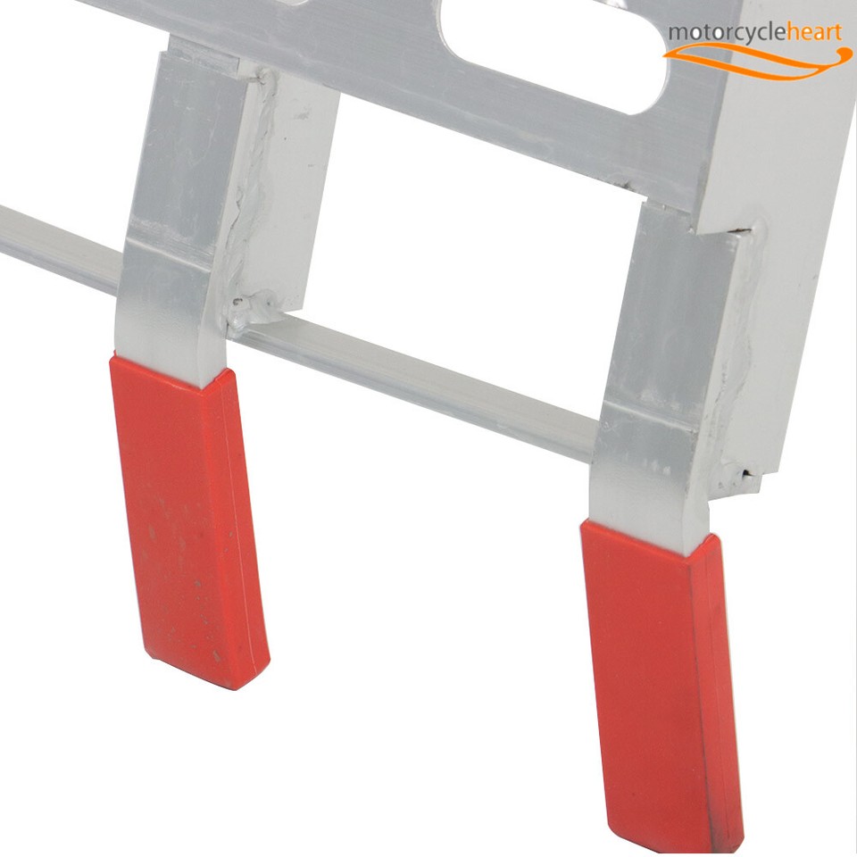 7.5' Heavy Duty Aluminum Folding Loading Ramp Motorcycle Arched Truck ...
