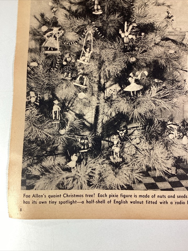 Atlanta GA Print Article 1949 AJC Pixie Christmas Tree Fae Allen 434 ...
