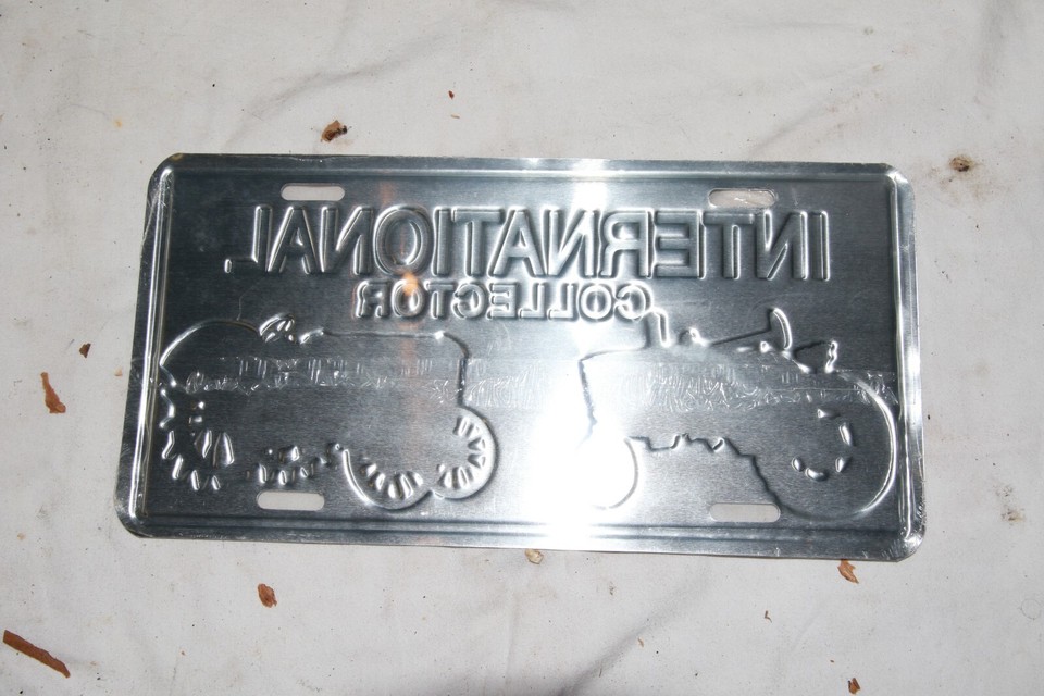 International Harvester IH License Plate Tractor Tag Collector Booster ...