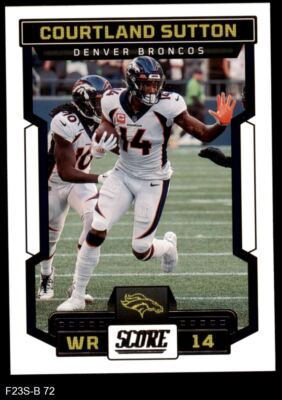 2023 Score #72 Courtland Sutton Broncos SMU 8 - NM/MT | eBay