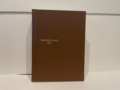 Florida Statutes Chapters 213-388 2023 UNUSED NEW Legal Law Book | eBay