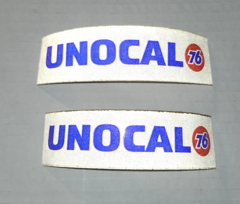 Vintage Unocal 76 Union Oil & Gas Reflective Sticker 2" x 5" (2 ...