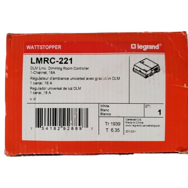 WattStopper Universal 2 Load Dimming Dual 2 Room Controller (LMRC-222 ...