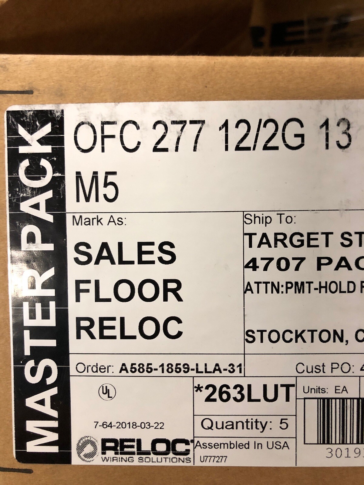 Reloc N 3 2 1 G Reloc N321G OFC 277 12/2G 13 | eBay