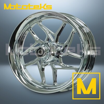 18" 18x3.5 HERO MAG WHEEL CHROME FOR HARLEY TOURING BAGGER FRONT | eBay