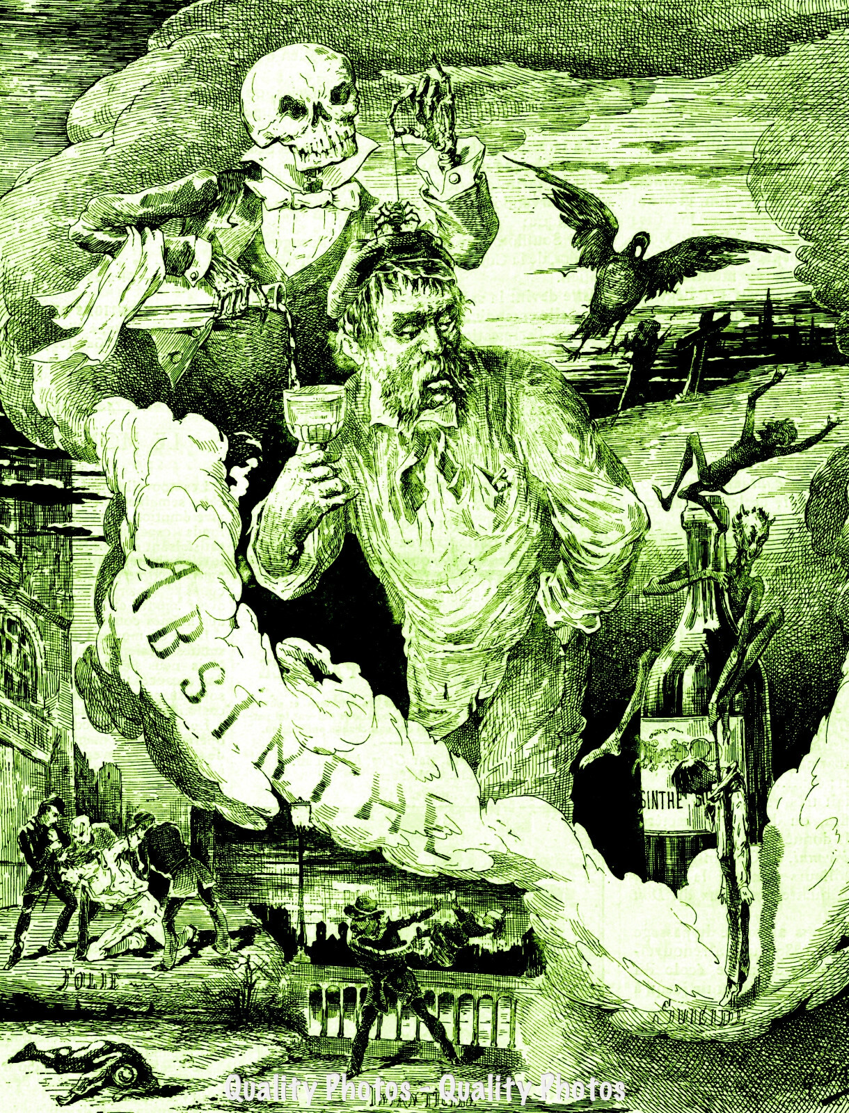 Delusions of Horror & Death 8.5x11" Photo Print Anti-Absinthe ...