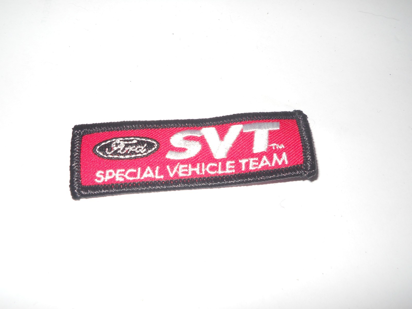 FORD MUSTANG SVT SPECIAL VEHICLE TEAM RED BLACK PATCH MUSTANG COBRA ...