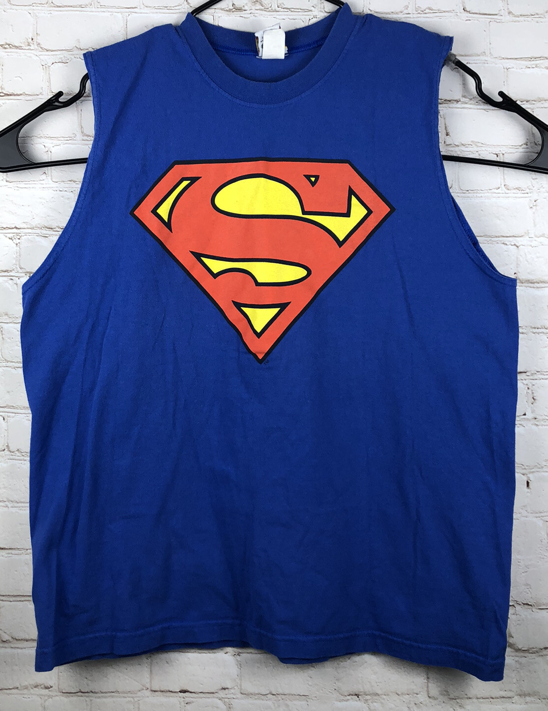 Superman Six Flags Ultimate Flight Blue Sleeveless Bl… - Gem