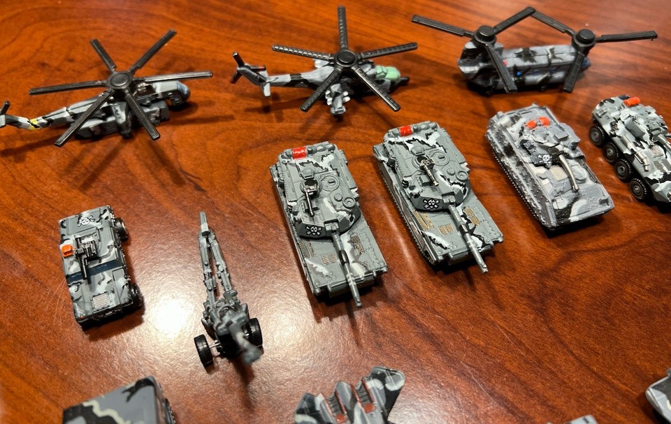 Micro Machines Military Lot of Tanks, Planes Helicopters, & Troops. 35 ...
