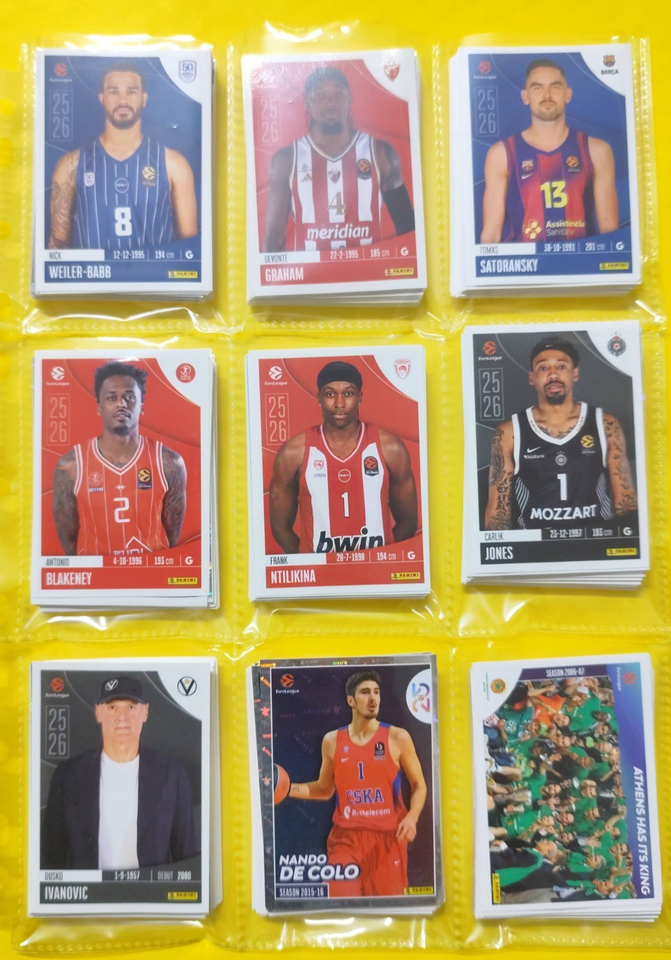 2024 2025 Panini Euroleague Empty Album + Complete Stickers Set | eBay