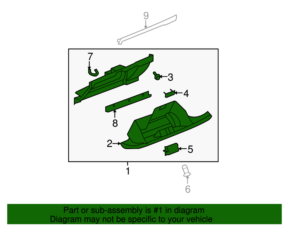 Genuine GM Glove Box Assembly 20925891 | eBay