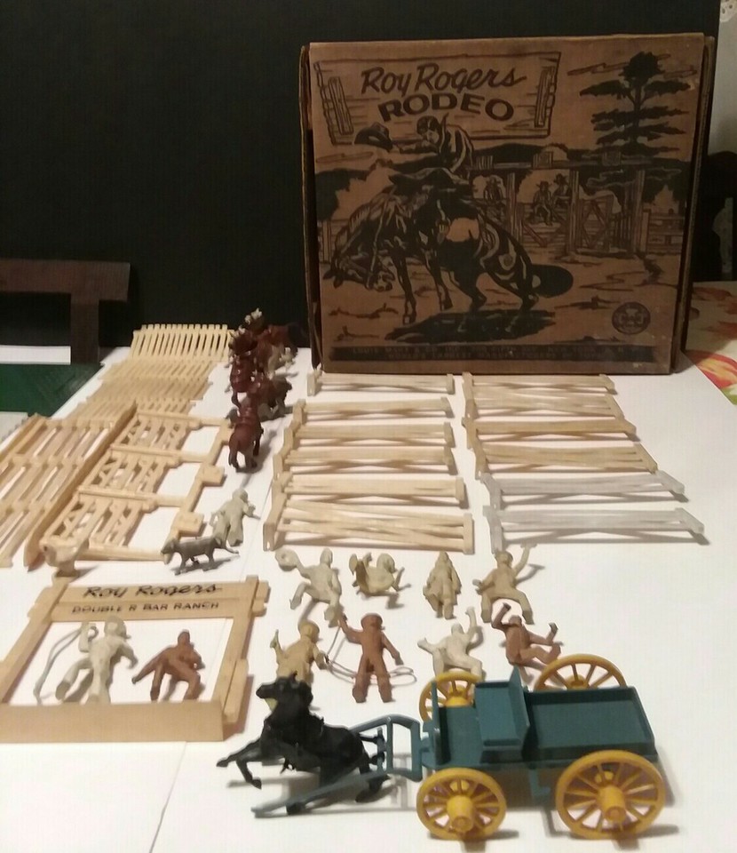 Marx Toys Roy Rogers Rodeo Set Playset #3690 Vintage | eBay