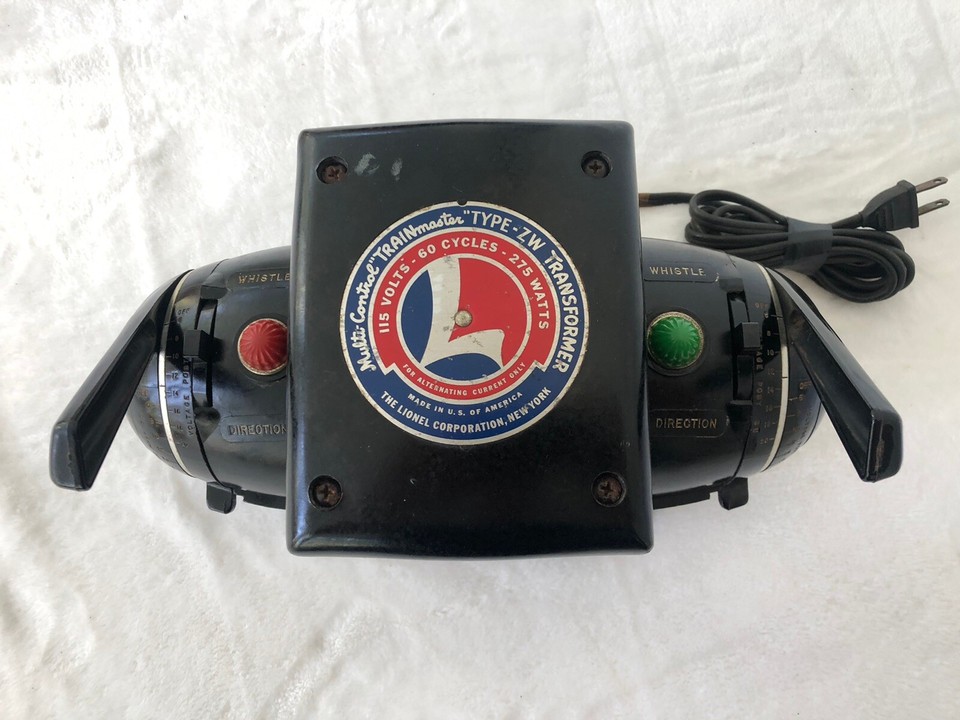 LIONEL POSTWAR BIG ZW TRAIN ENGINE TRANSFORMER RUNS 4 SETS VERY GOOD ...