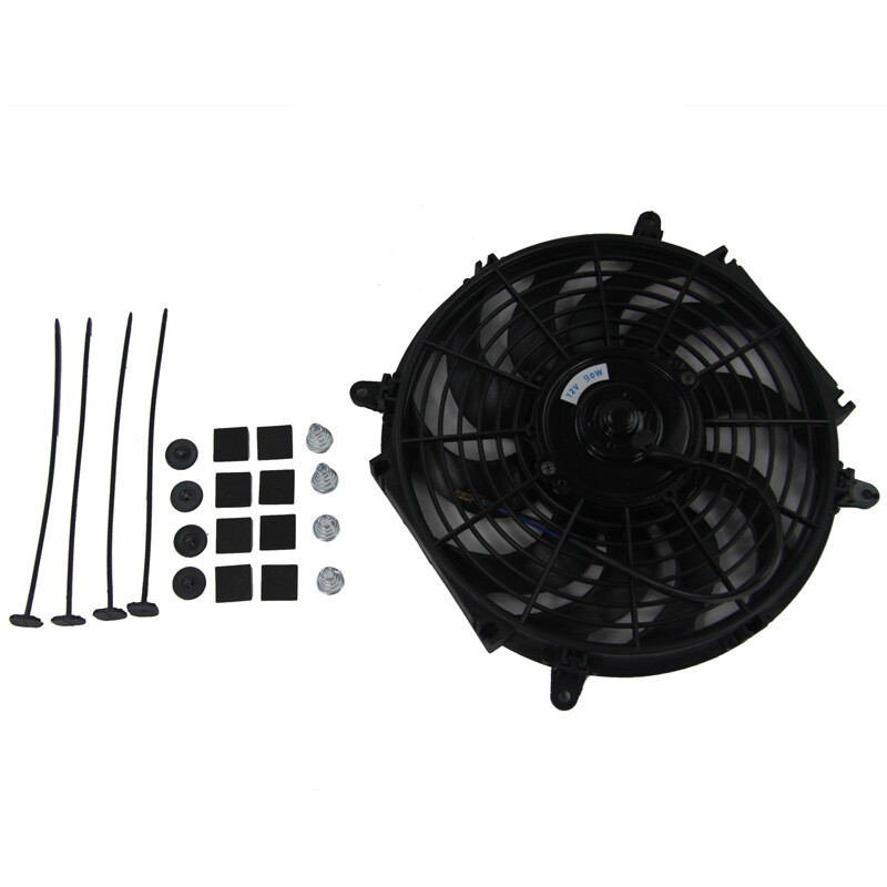 2 PCS 12 Inch 12V PULL/PUSH RADIATOR THERMAL THERMO COOLING FAN ...