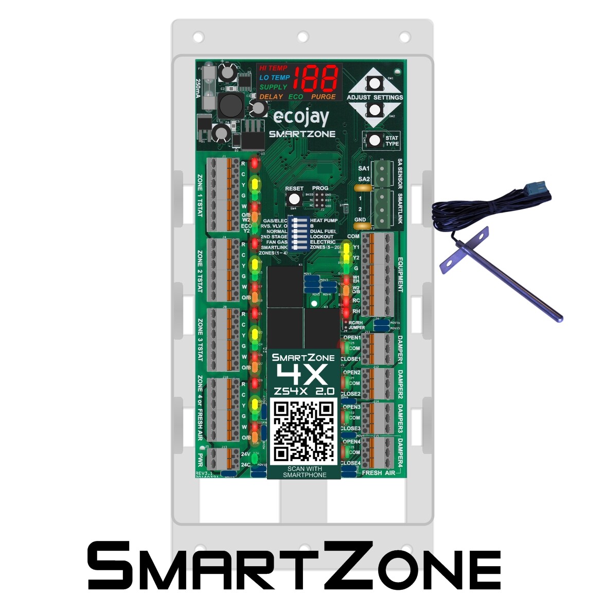 SmartZone-4X Control :4 zone controller KIT w/Temp sensor - Universal ...