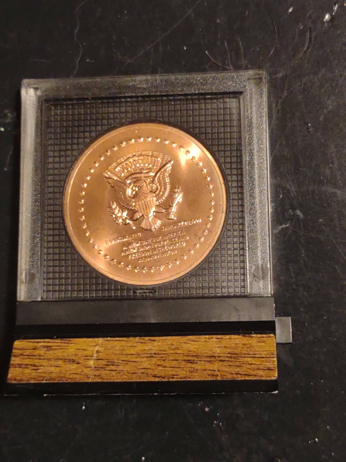 Vintage RICHARD NIXON Antique Gold Color Inauguration Token Coin 37th ...