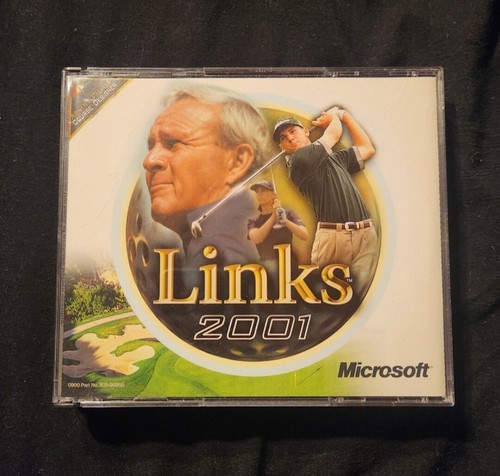 Links 2001 Arnold Palmer Microsoft Video Big Box PC CD ROM Golf Sim ...