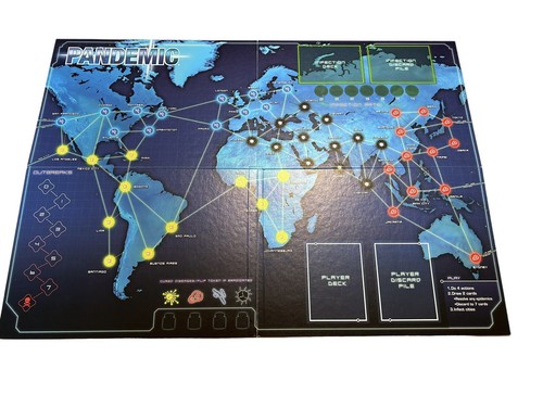 Pandemic Game Board World Map Official Extra Replacement Game Pieces | eBay