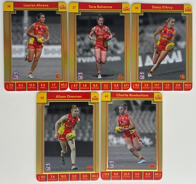 2023 AFLW Teamcoach Gold team set - Gold Coast (5 card set) | eBay ...