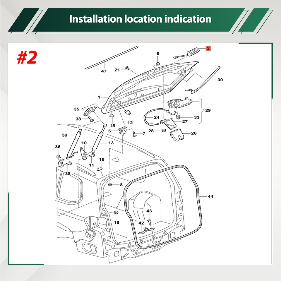 For VW Audi Skoda Seat 3V0827566 Tailgate Rear Lock Handle Switch Boot ...