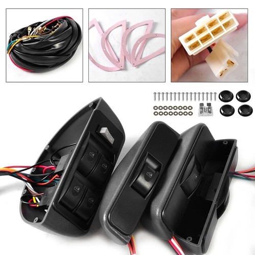 12V Car Universal Crescent Window Switch Kit 4-Door Window Switch ...