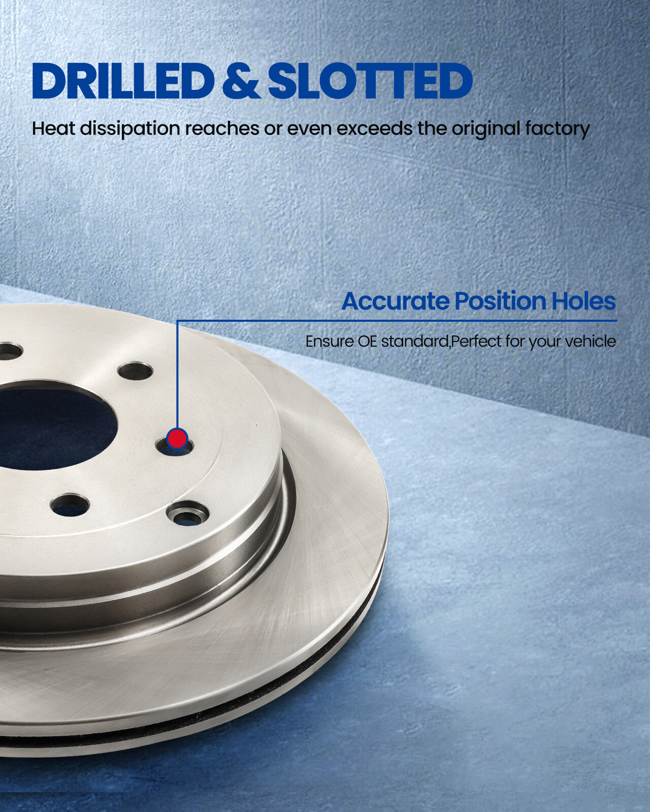 Rear Solid Brake Rotors W/ Ceramic Pads For Ford Flex Explorer Lincoln ...