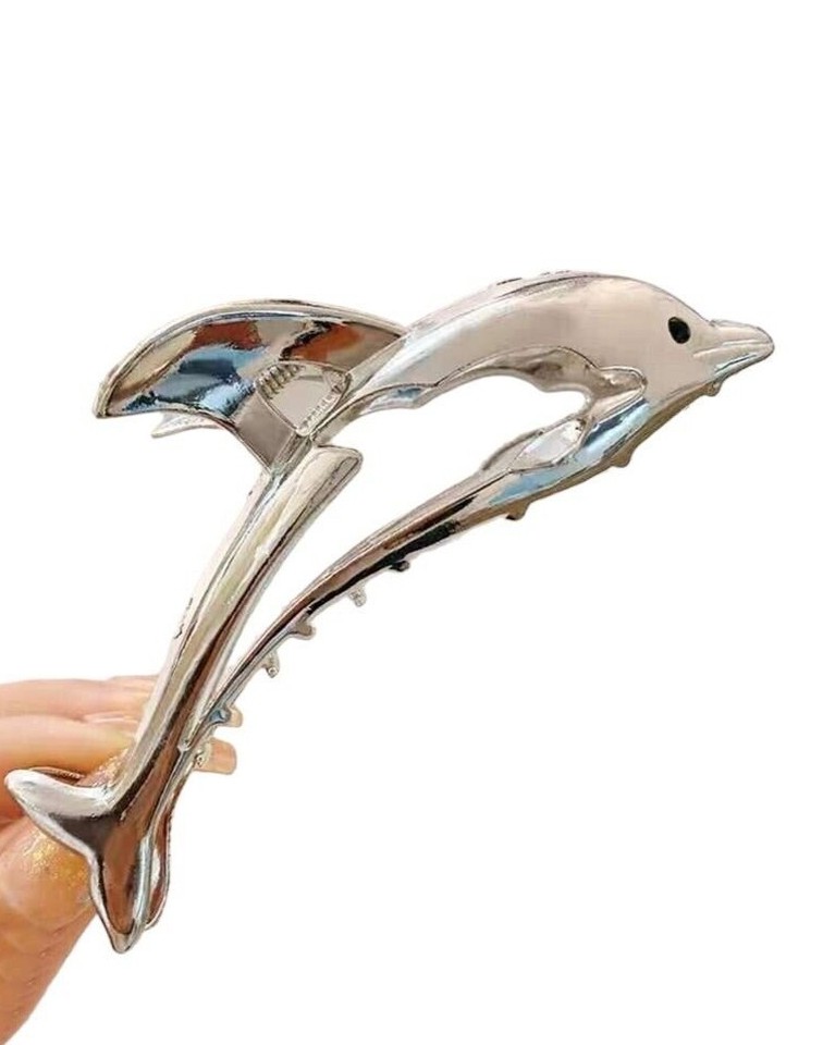 NEW Dolphin Hair Clip Hair Claw Metal Hair Accessory Sea Life Ocean ...