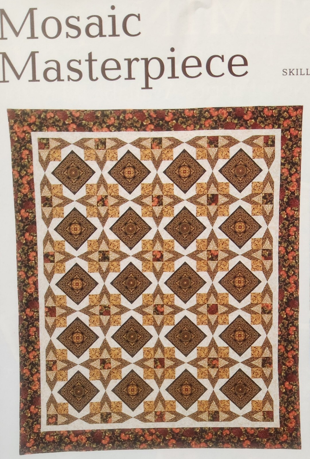 "Mosaic Masterpiece" Quilt Pattern from 2007 Magazine Intermediate | eBay